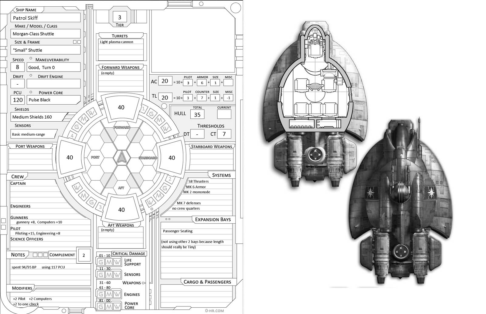 0-hr Starfinder Ships - vol 2